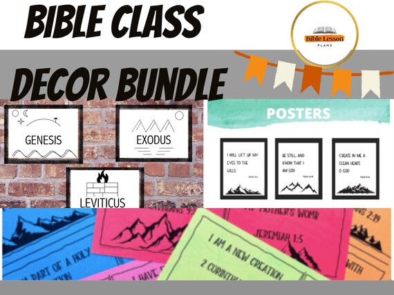 Bible Class Decor Bulletin Board Sunday School Class Bible - Etsy