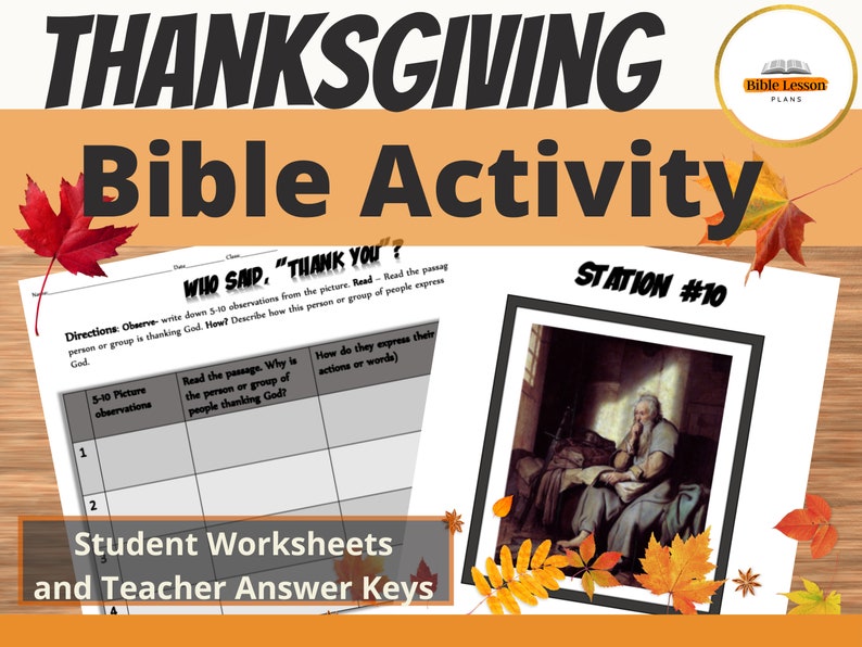 Thanksgiving Bible, Teen Bible Study, Bible Activity, Sunday School ...