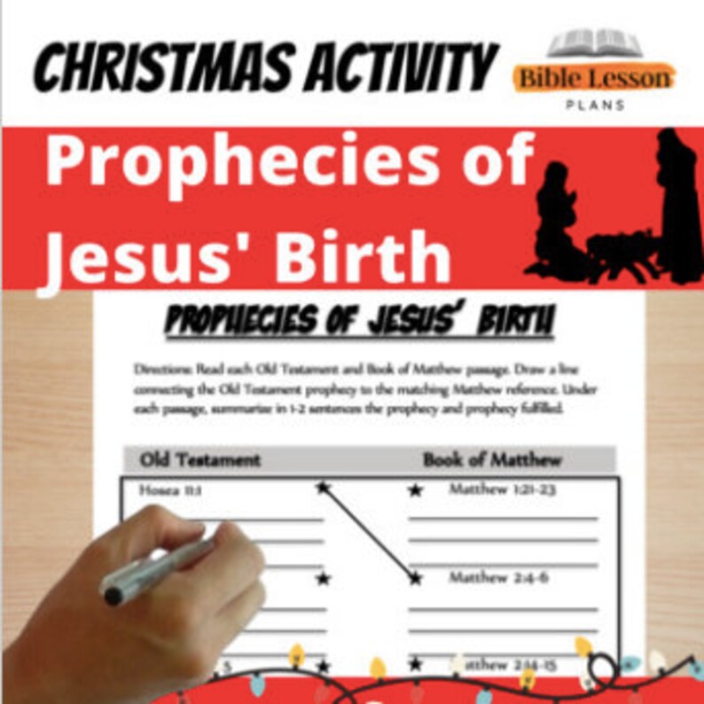 Good Friday Printable, Easter Bible Study, Prophecies of Jesus Study ...