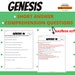 Genesis Bible Study Guide: Comprehension Questions & Teacher Answers ...