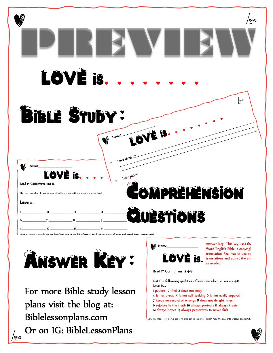 Valentine's Day Bible Study, What is Love Bible Study, Verses About ...