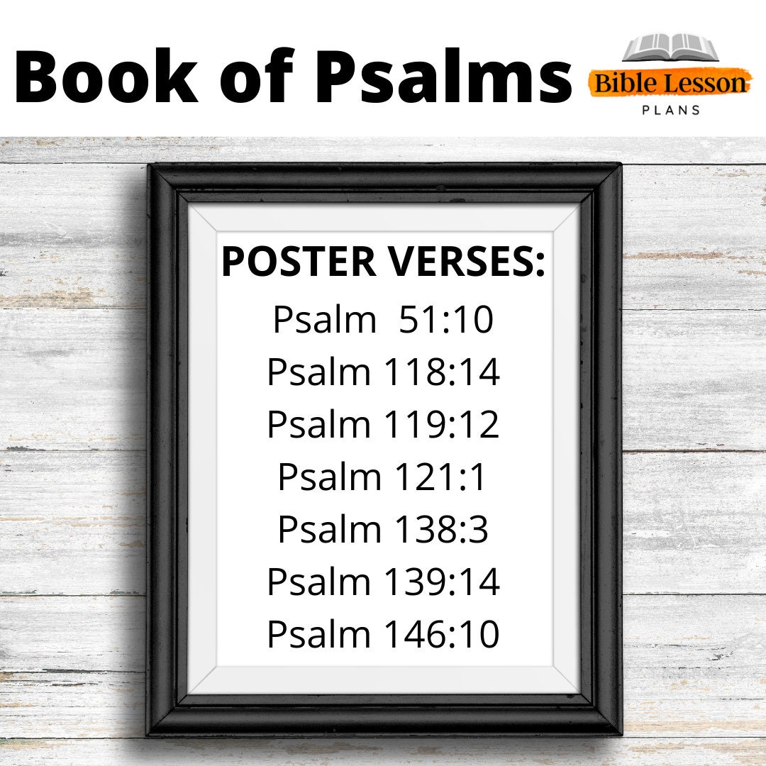 Book of Psalms Posters, Bible Class, Bulletin Board, Bible Class Ideas ...