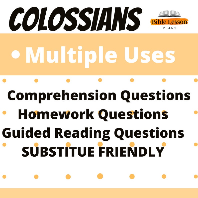 Colossians, Bible Study, Bible Questions, Small Group Bible, New ...