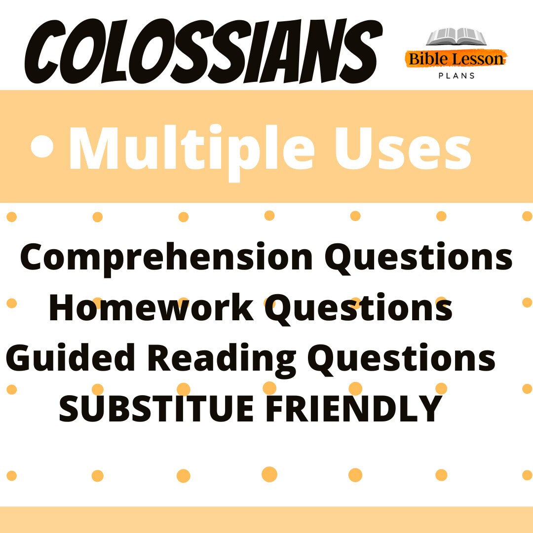 Colossians, Bible Study, Bible Questions, Small Group Bible, New ...