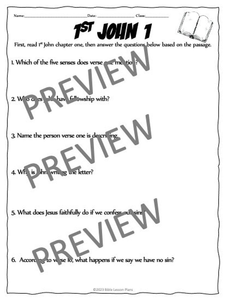 1 John Bible Study Questions And Answers 1st John Bible Study Guide