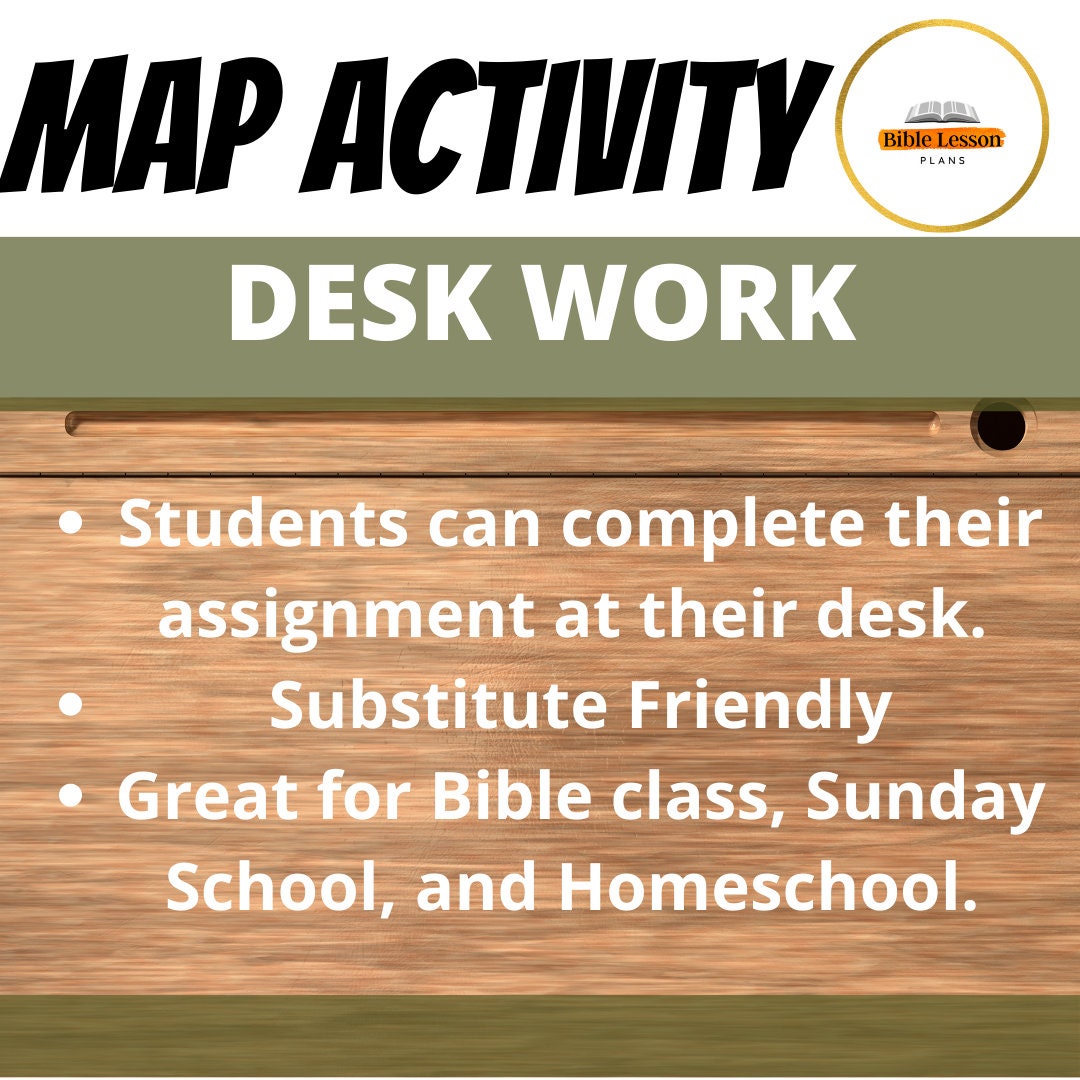 Abraham S Journey Bible Map Activity Genesis Homeschool Curriculum Etsy