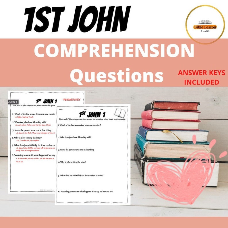 1 John Bible Study Questions and Answers, 1st John, Bible Study Guide ...