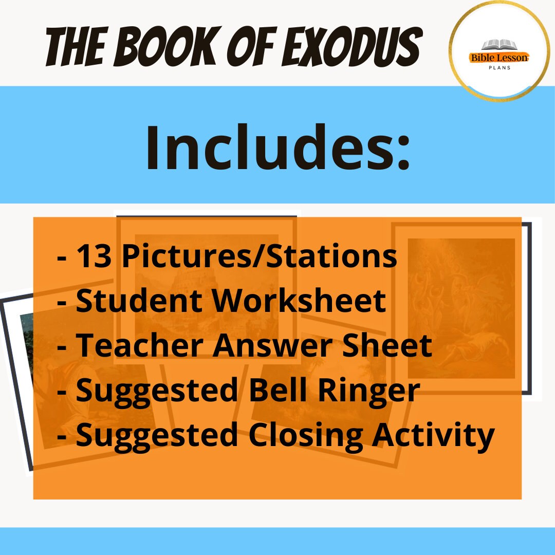 Book of Exodus, Bible Activity, Bible Resource, Bible Study, Church ...