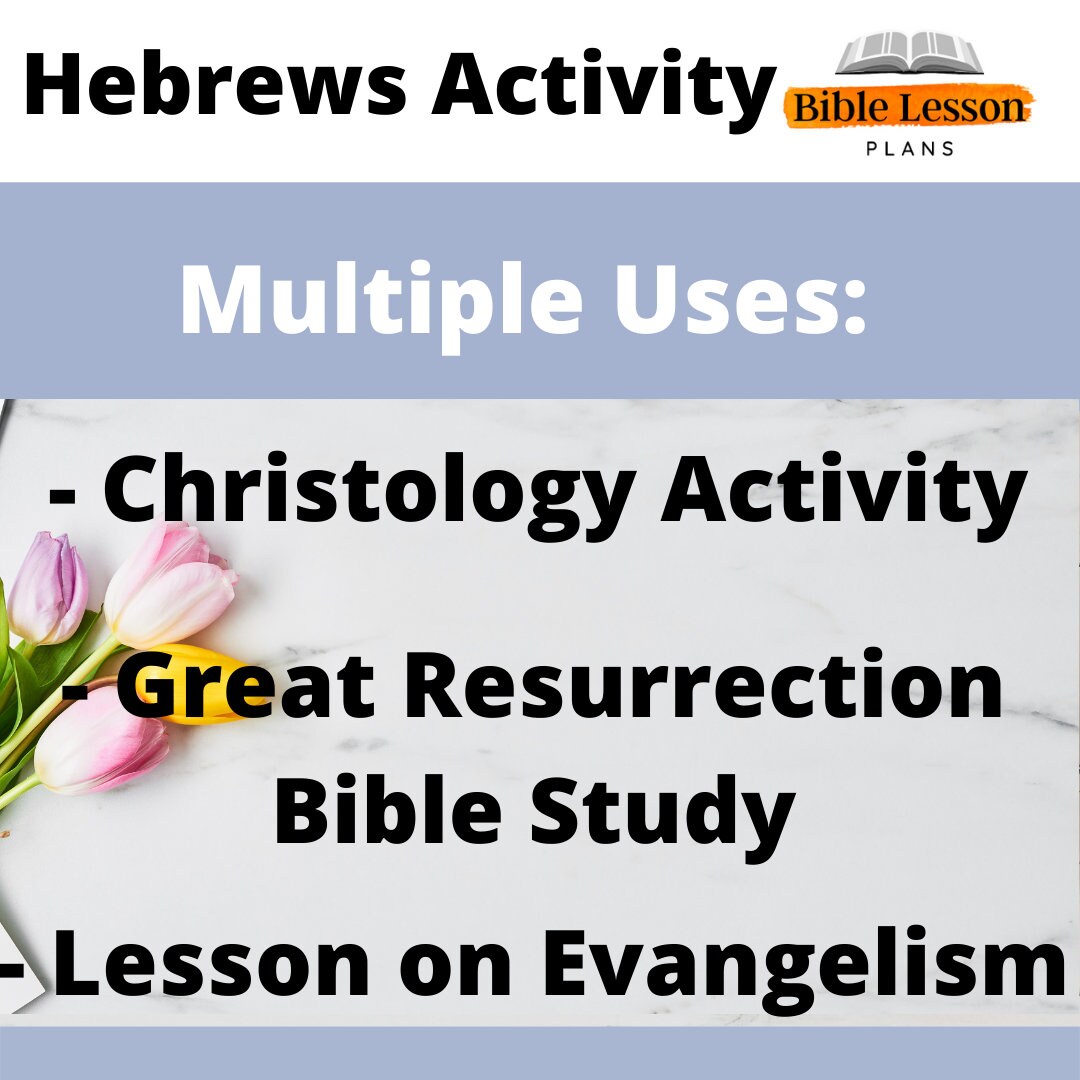 Who is Jesus? the Letter of Hebrews Activity Educational Printable ...