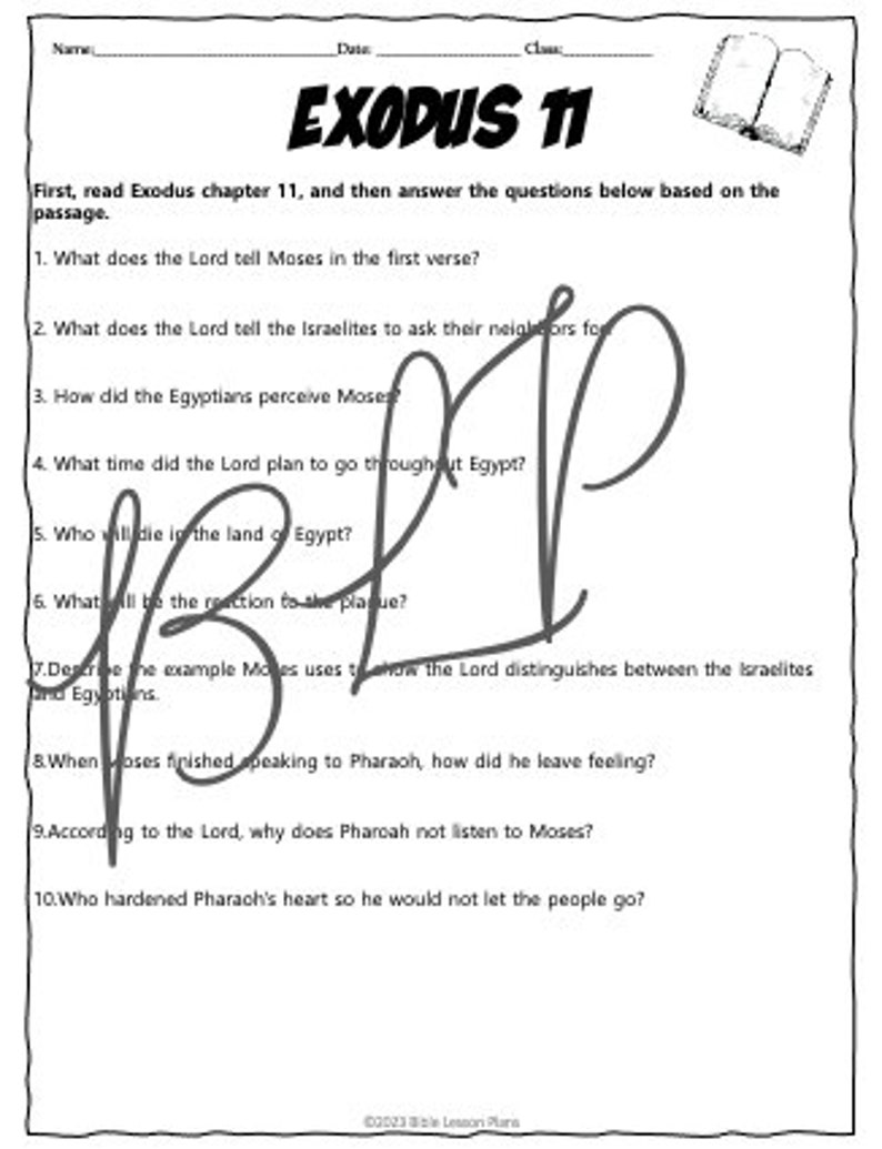 Exodus Bible Study, Exodus Printable, Exodus Passover Study, Exodus ... Exodus Bible Study, Exodus Printable, Exodus Passover Study, Exodus ...