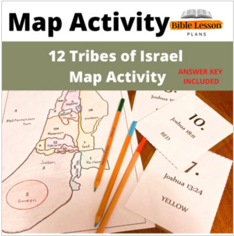Bible Maps Activity Bundle: Old Testament, Abraham's Journey (printable ...