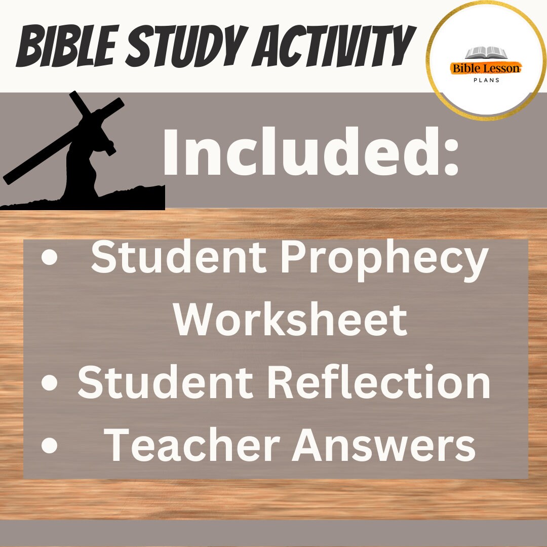 Good Friday Printable, Easter Bible Study, Prophecies of Jesus Study ...