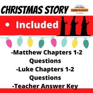 Christmas Bible Study: Nativity Story Activities (digital Download) - Etsy