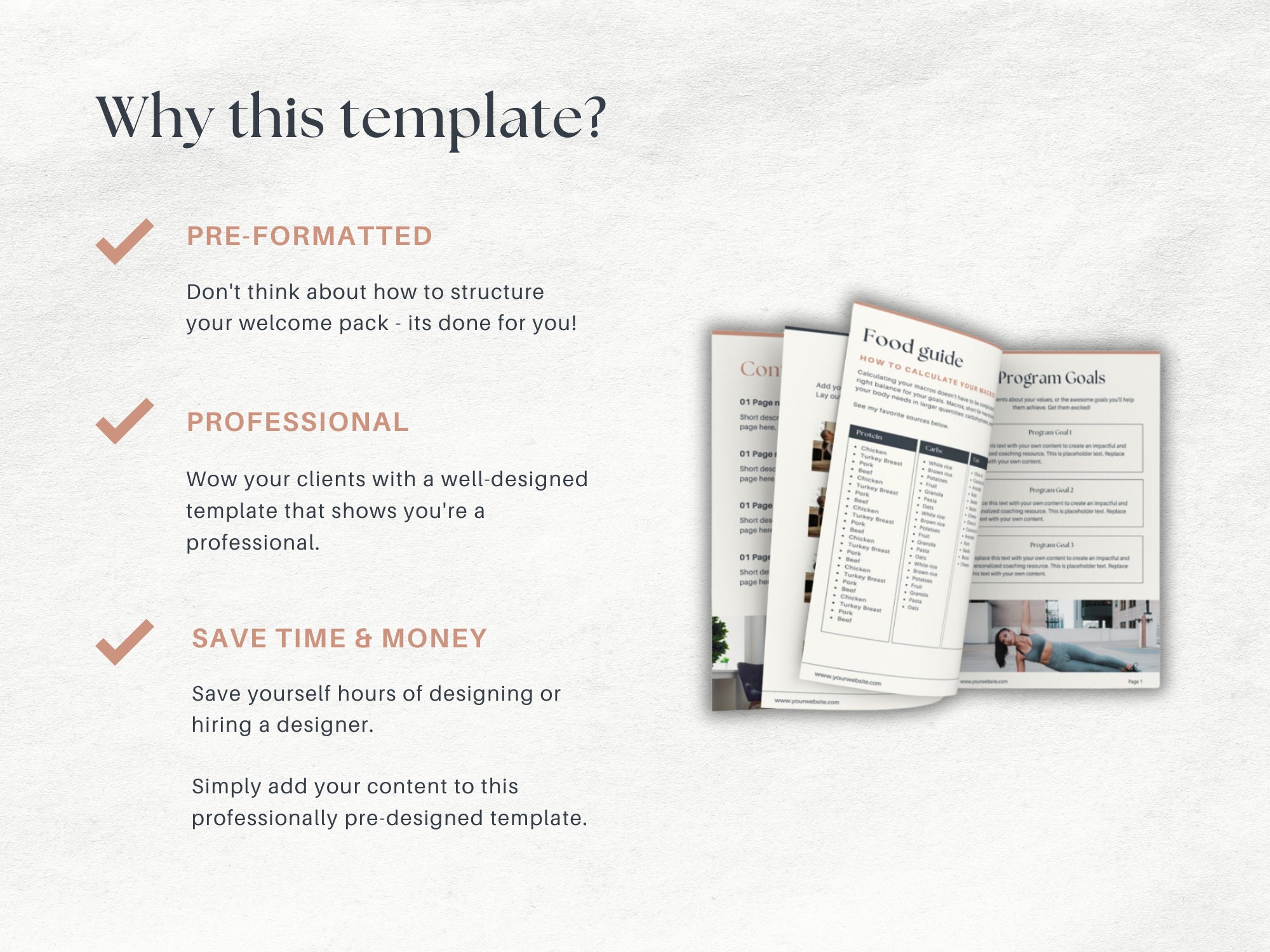 Nutrition Wellness Client Welcome Canva Template Client Onboarding Pack ...