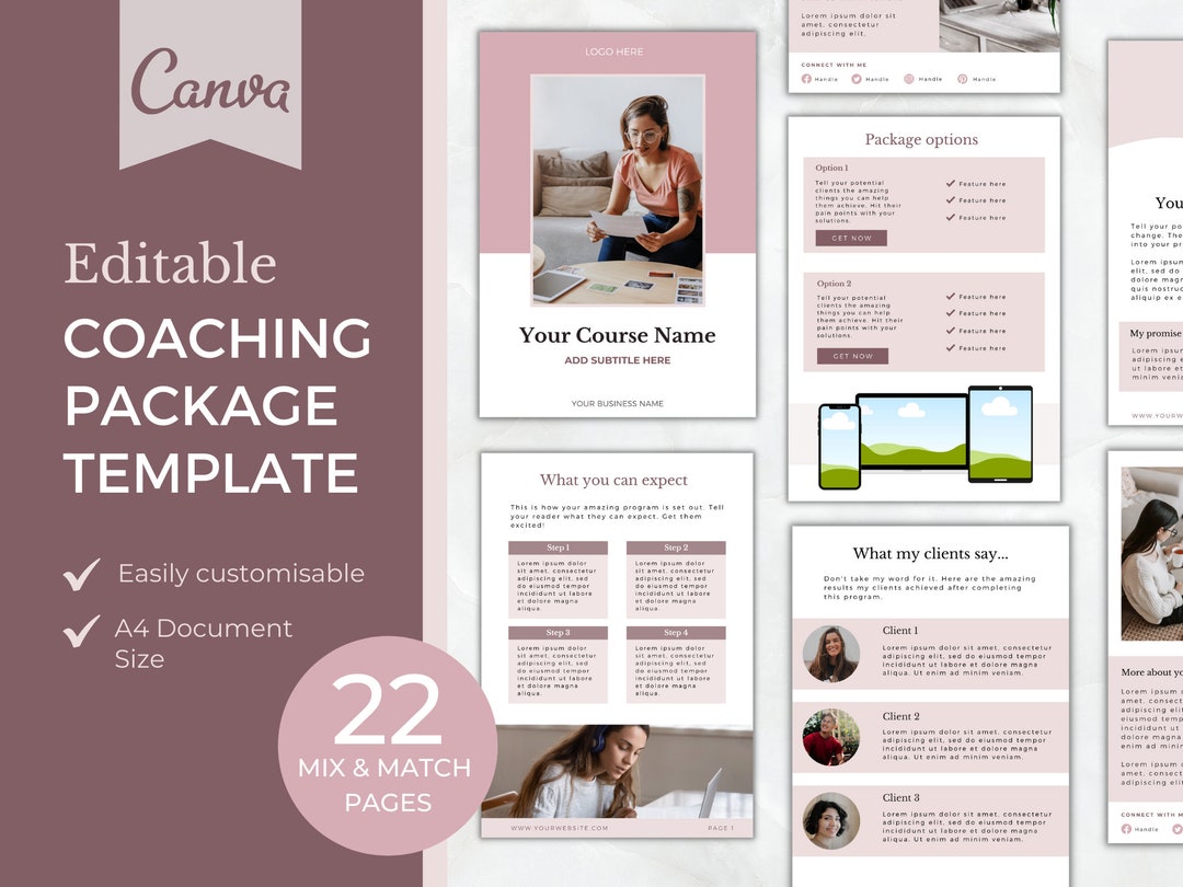 Coaching Program Pricing Template | Coaching Template Blogger ...