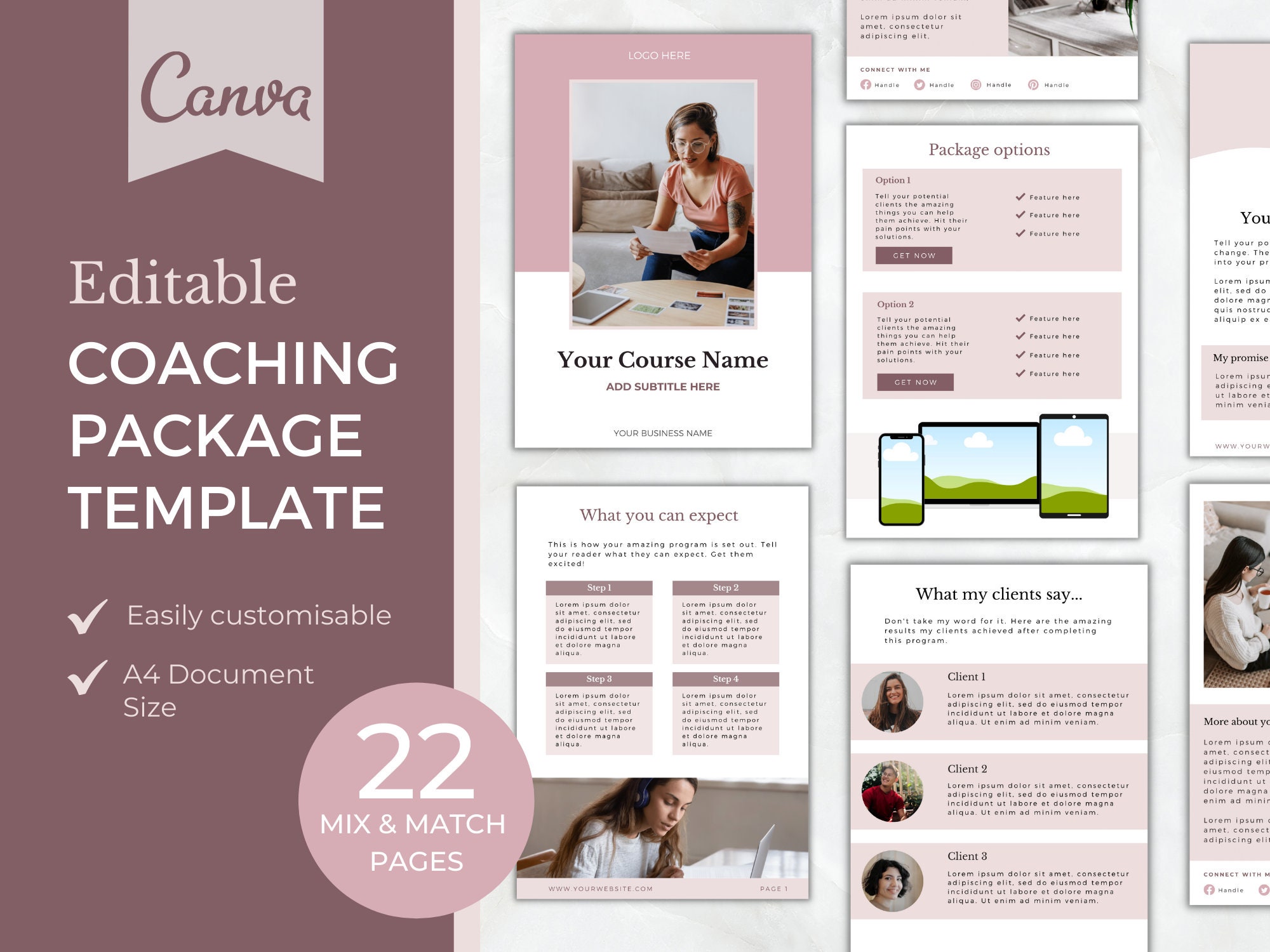 Coaching Program Pricing Template | Coaching Template Blogger ...