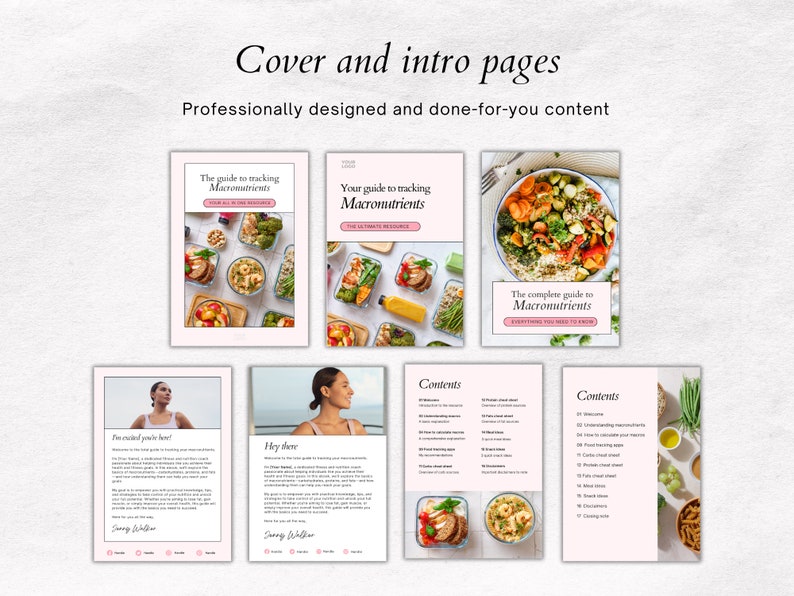 Editable Canva Macronutrients Tracking Guide Macronutrients Cheat