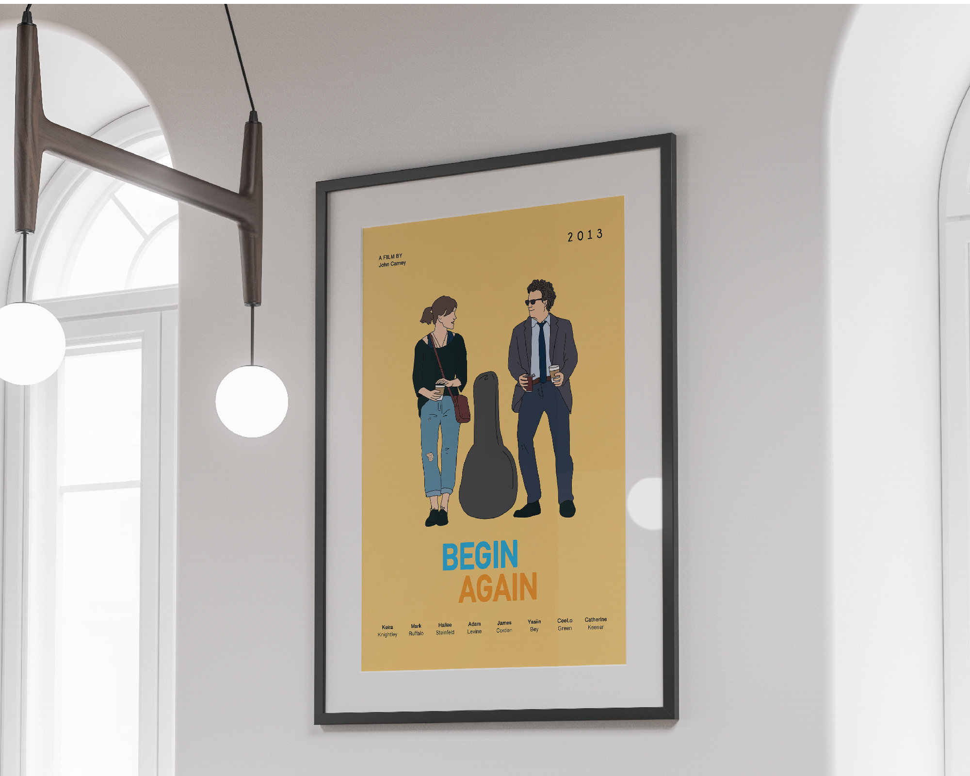 Begin Again Film Poster | John Carney Movie - Minimalist Film Poster ...