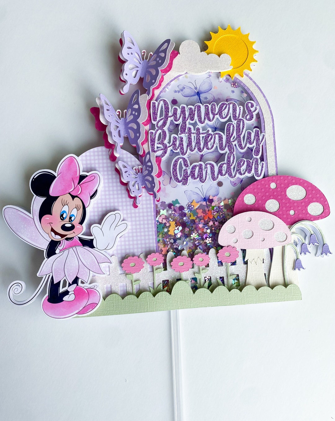 Minnie Mouse Butterfly Cake Topper| Fairy Minnie Mouse Theme - Etsy