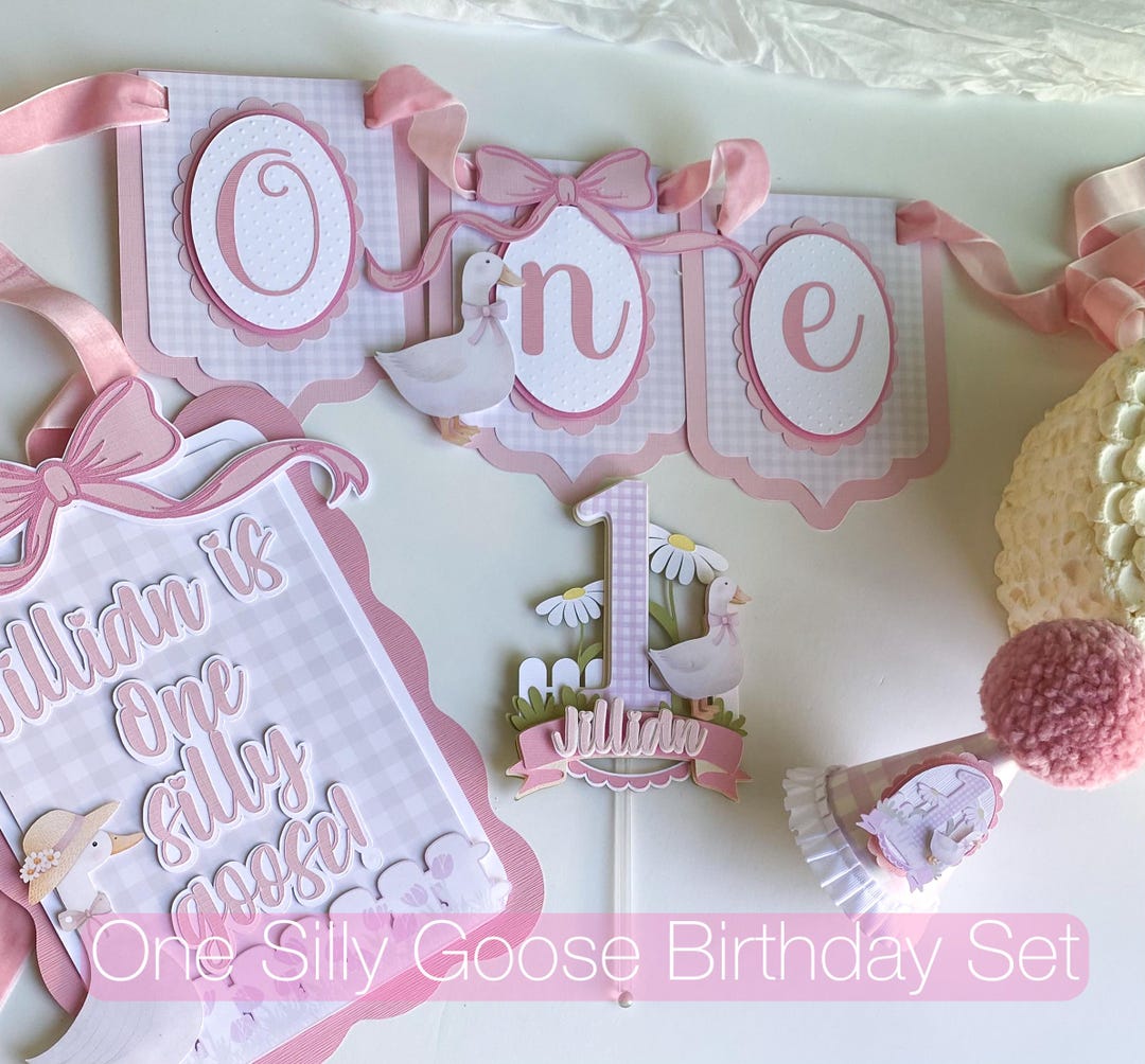 One Silly Goose Birthday Set| One Silly Goose Birthday Bundle|goose ...