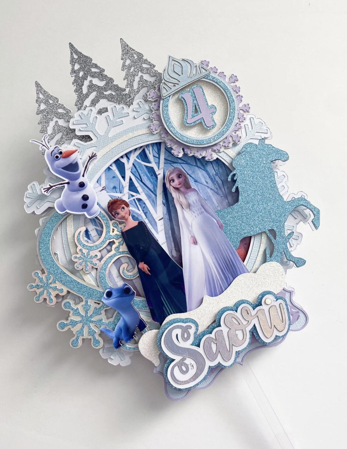 Queen Elsa Cake Topper|frozen 2 Cake Topper|frozen 2 Party Decorations ...