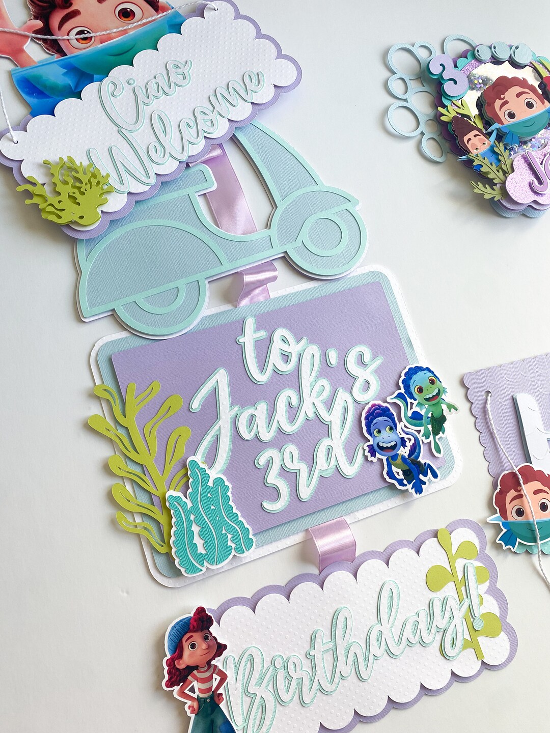 Luca Door Sign|purple Luca Party Decor|luca Theme Decorations - Etsy