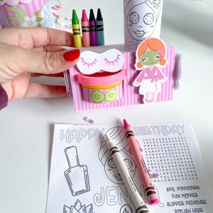 Spa Birthday Cake Topper|girls Spa Party Cake Topper|pamper Party Cake ...