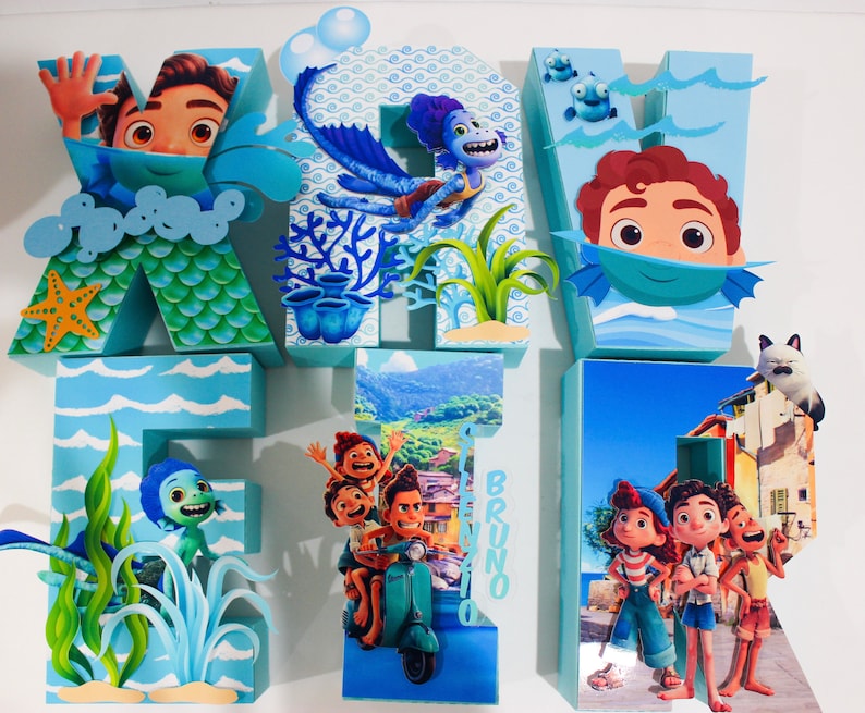 Luca Table Top Letterluca Letterluca 3D Letter Luca | Etsy