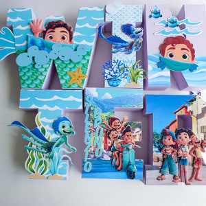 Luca Topper| Custom Luca Centerpiece| Disney Luca|luca Custom Party ...