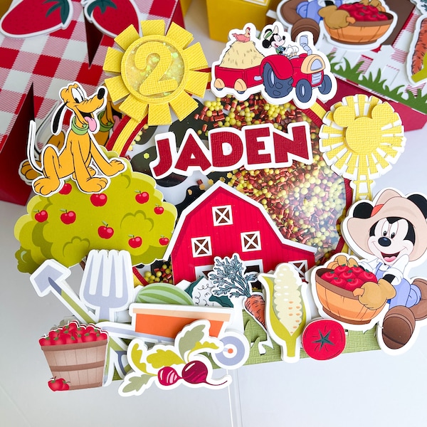 Mickey Farm Cake Topper - Etsy