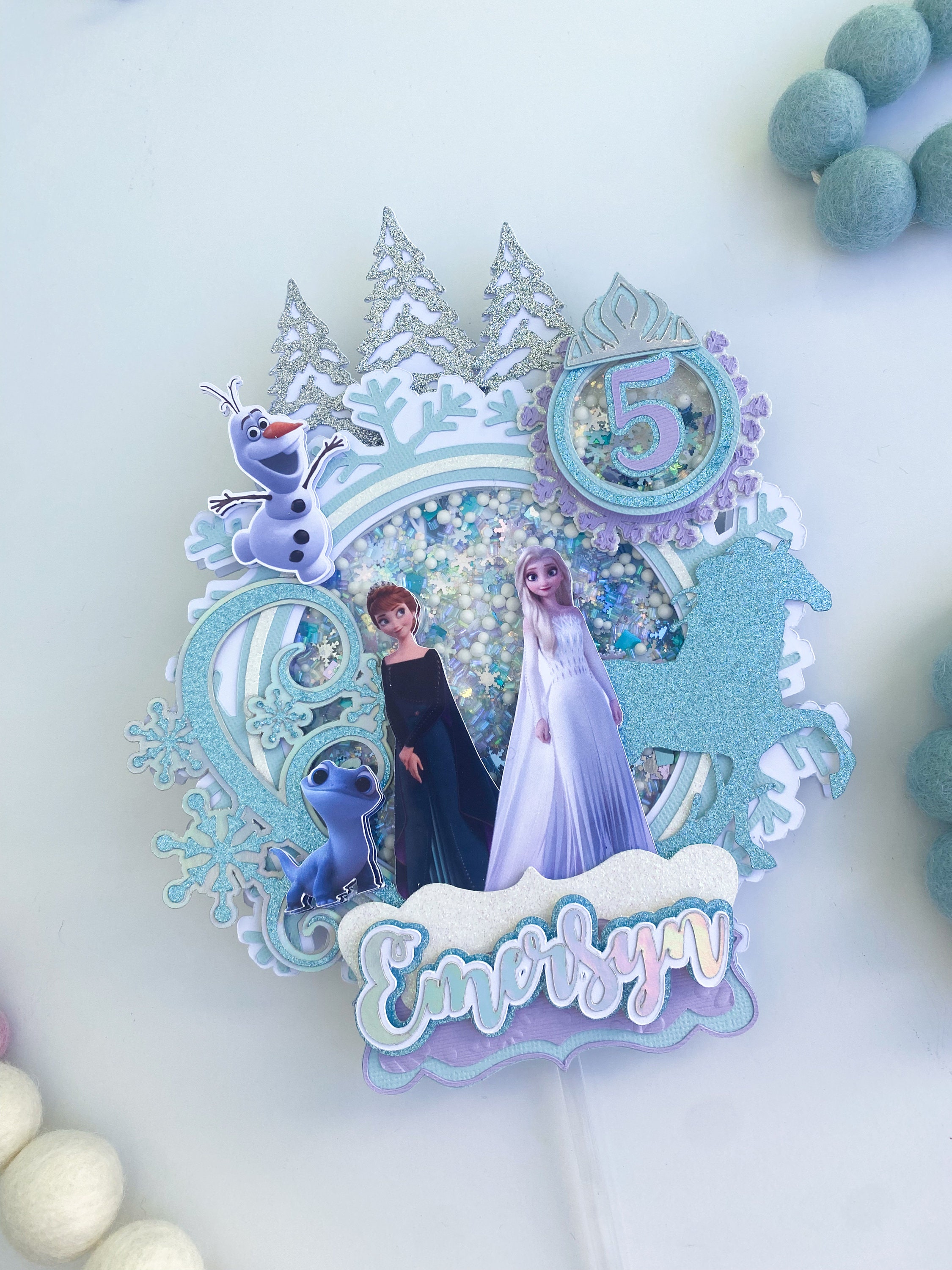 Queen Elsa Cake Topper|frozen 2 Cake Topper|frozen 2 Party Decorations ...