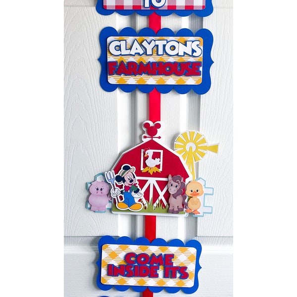 Mickey Mouse Clubhouse Door Sign - Etsy