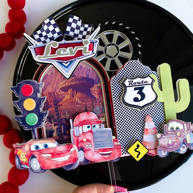 Disneys Cars Cake Topper - Etsy
