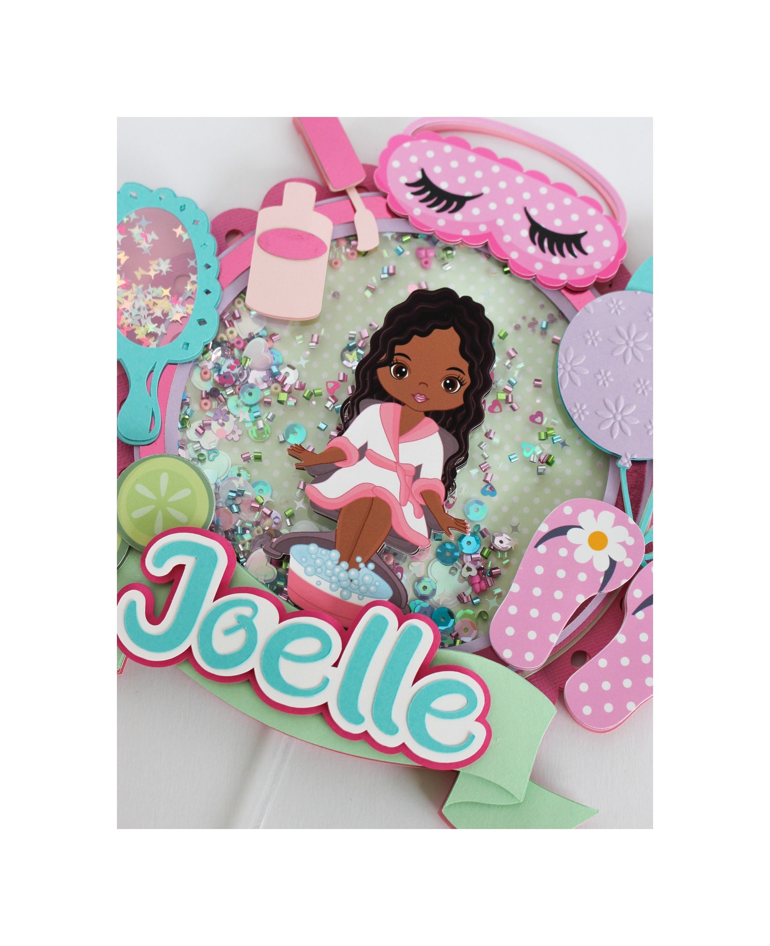 Spa Birthday Party Cake Topperspa Cake Topperspa Partygirls - Etsy