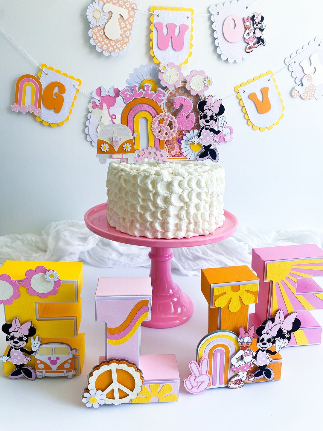 Groovy Minnie Mouse 3D Letters |groovy Minnie Mouse Theme|minnie Mouse ...