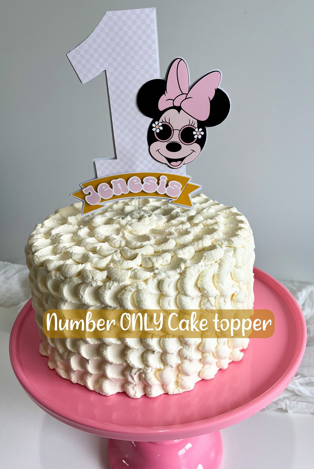 Groovy Minnie Mouse Cake Topper|groovy Minnie Mouse Theme|minnie Mouse ...