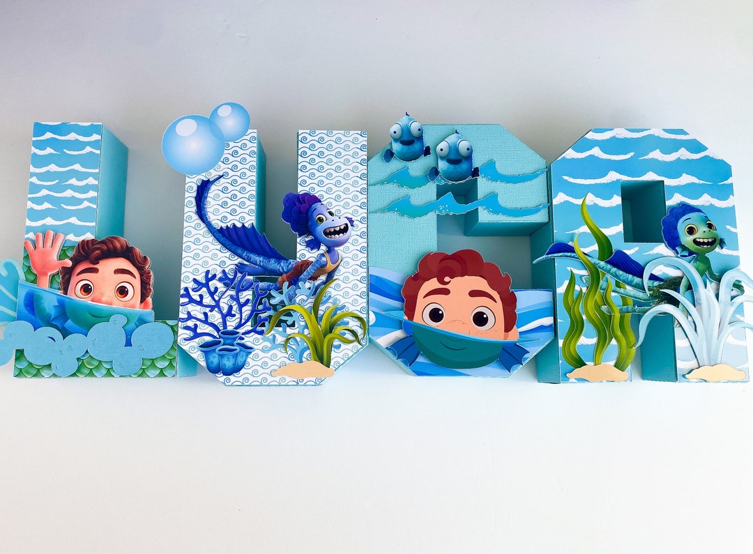 Luca Table Top Letter|luca Letter|luca 3D Letter| Luca Birthday ...