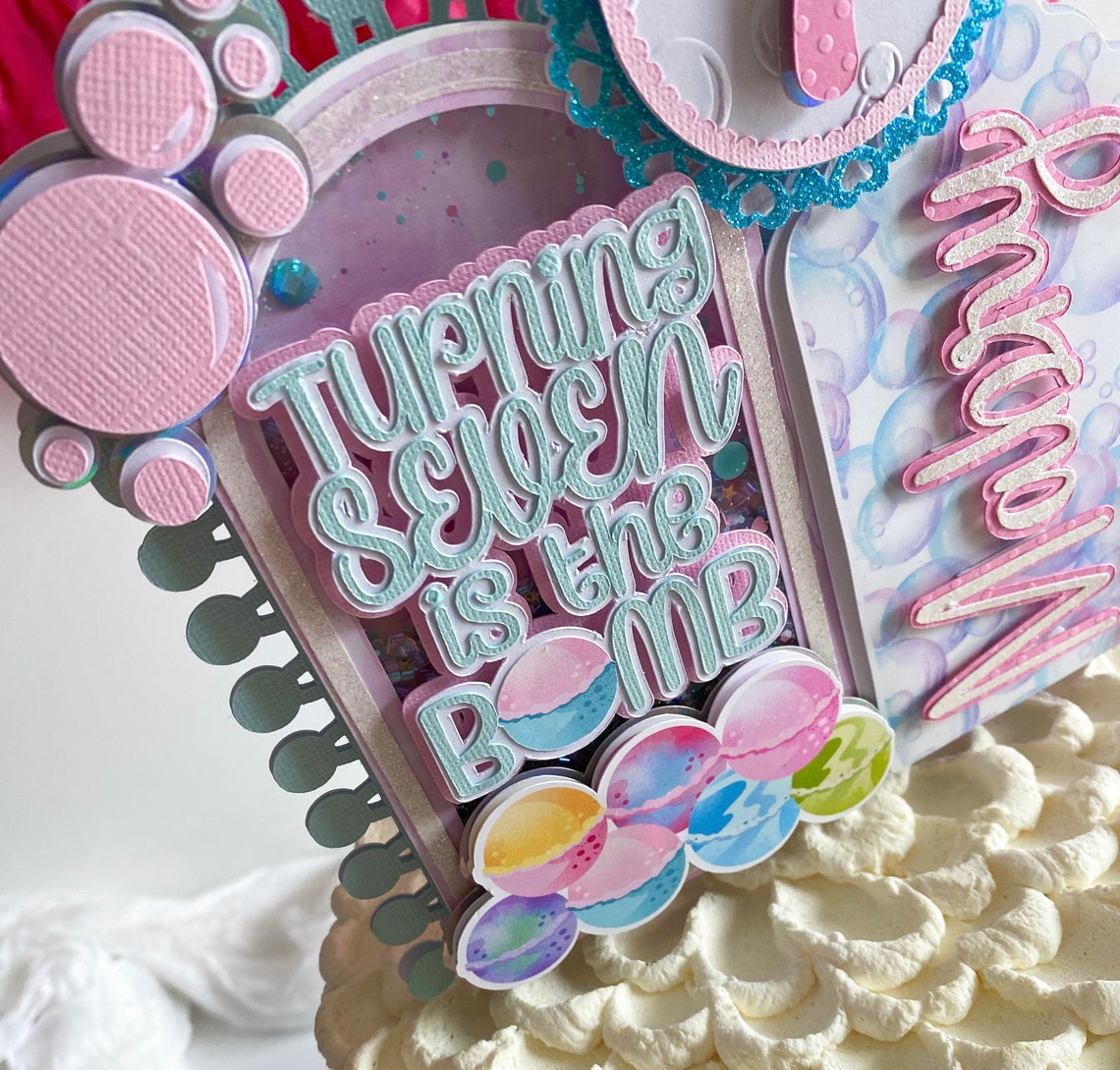 Bath Bomb Cake Topper|bath Bomb Party|spa Party - Etsy