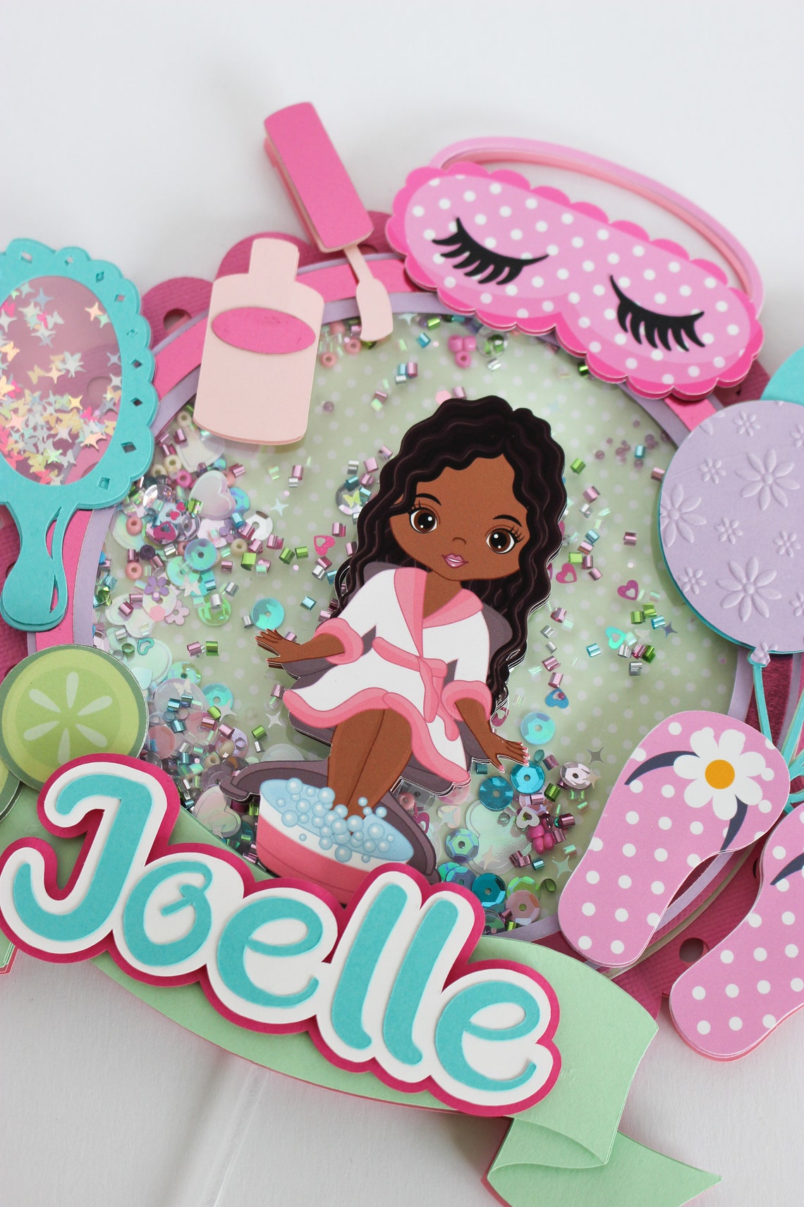 Spa Birthday Cake Toppergirls Spa Party Cake Topperpamper | Etsy