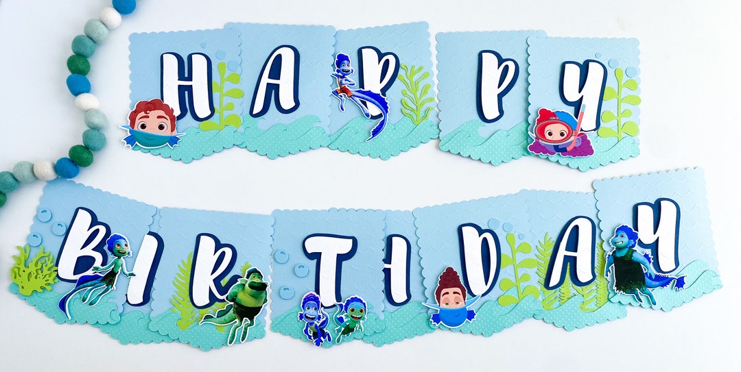 Luca Happy Birthday Banner|disney Pixar Luca Birthday Party|luca Party ...