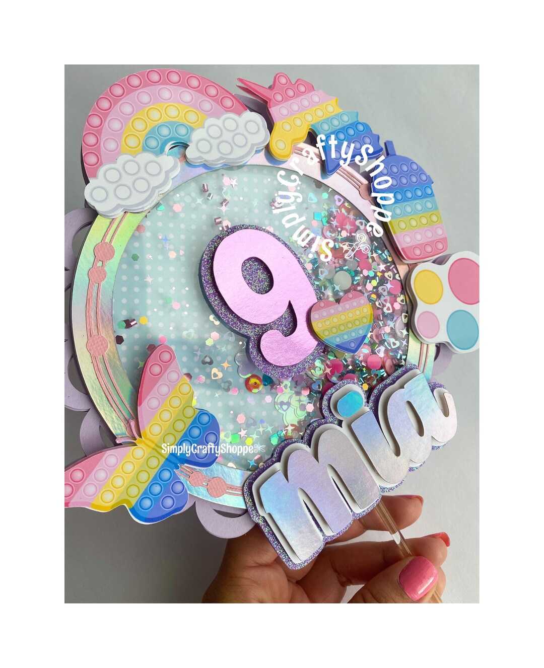 Pop It Cake Topperfidget Theme Cake Topperpop It Birthday Partypop It ...