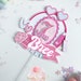 Pink Cake Topperpink Girly Cake Toppergirls Pink Cake Topper - Etsy