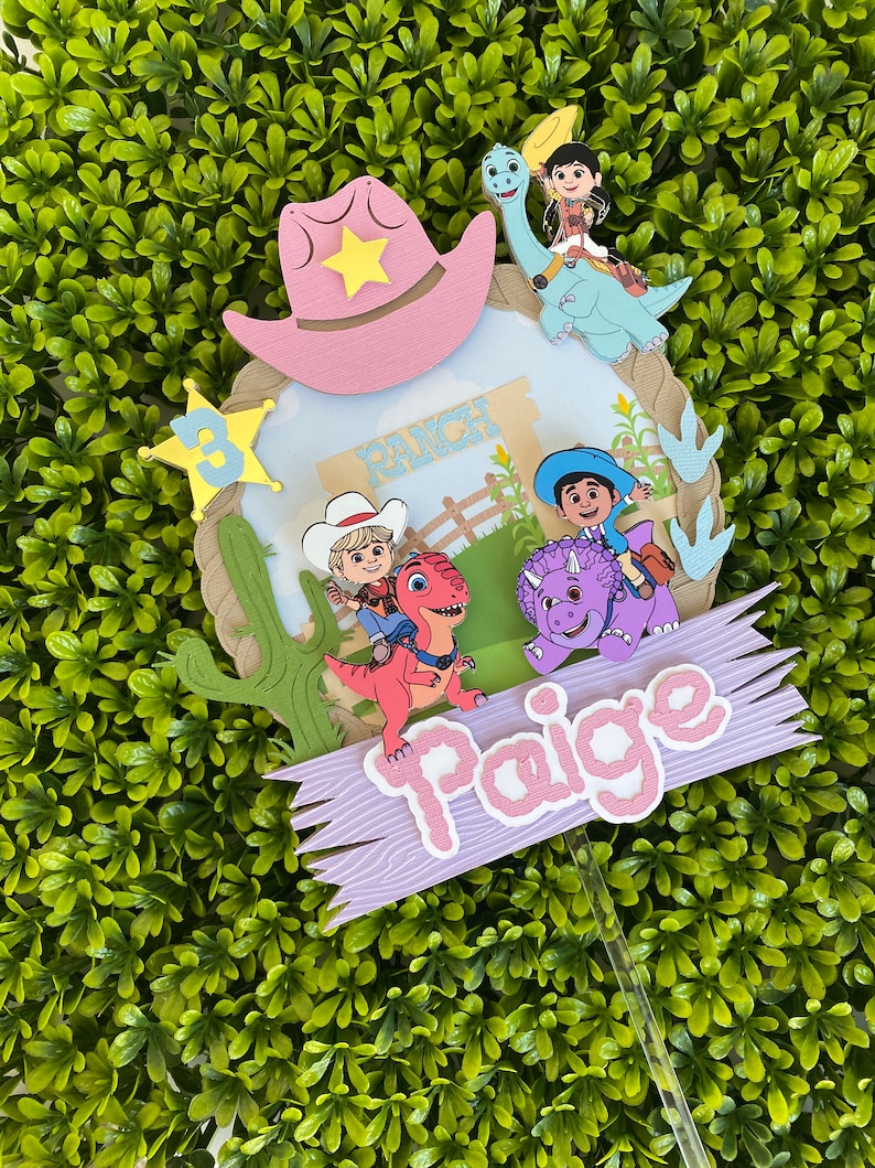 Dino Ranch Birthday Door Signdino Ranch Theme Decorations - Etsy