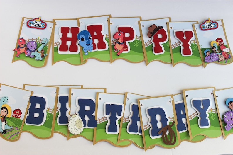 Dino Ranch Cake Topper|dino Ranch|dino Ranch Birthday Decorations|dino ...