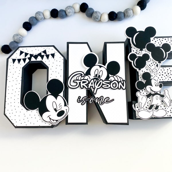 Modern Mickey Mouse Cupcake Topper, Mickey Mouse Cupcake Topper, Mickey ...