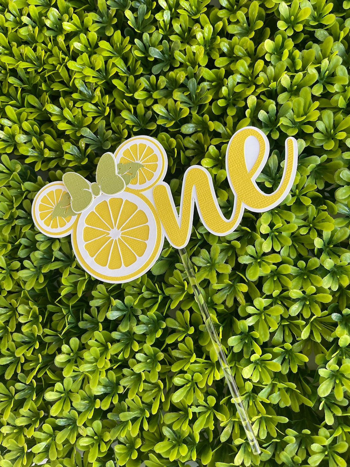 Lemon Minnie Mouse Cake Topperone Minnie Mouse Cake - Etsy