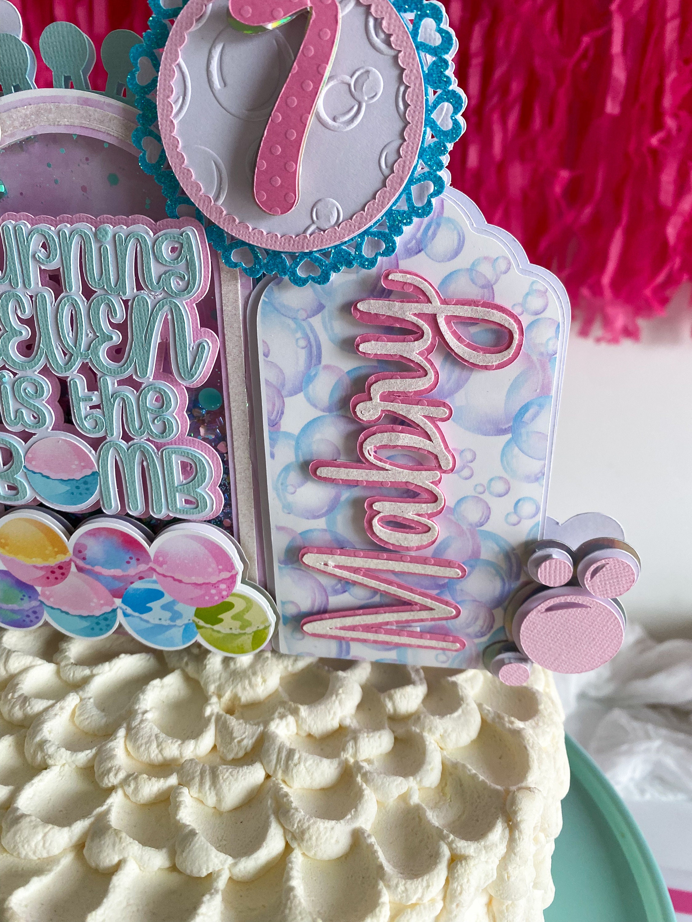 Bath Bomb Cake Topper|bath Bomb Party|spa Party - Etsy