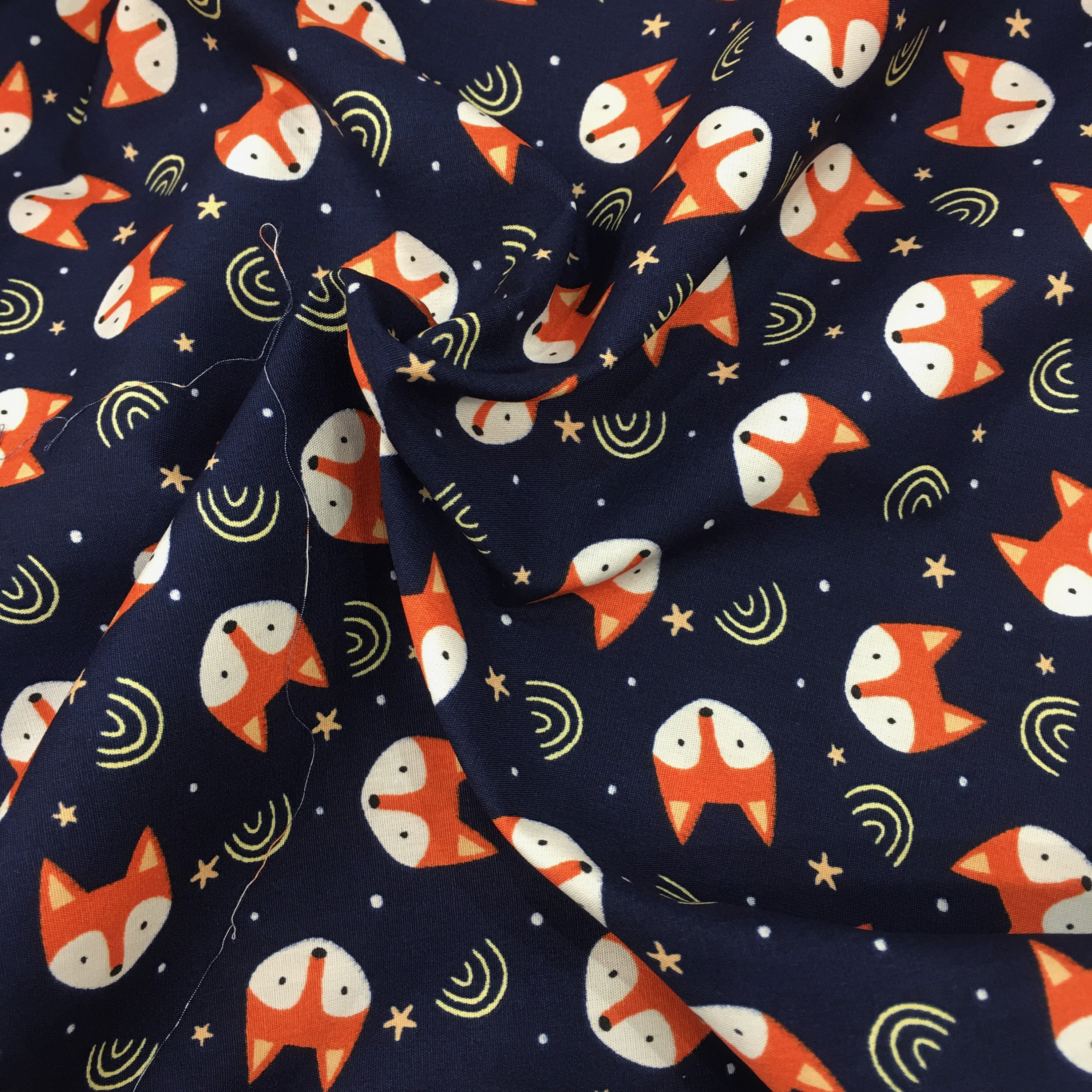 Cotton Fox Fabric Rose and Hubble Fox Fabric Fabric With - Etsy