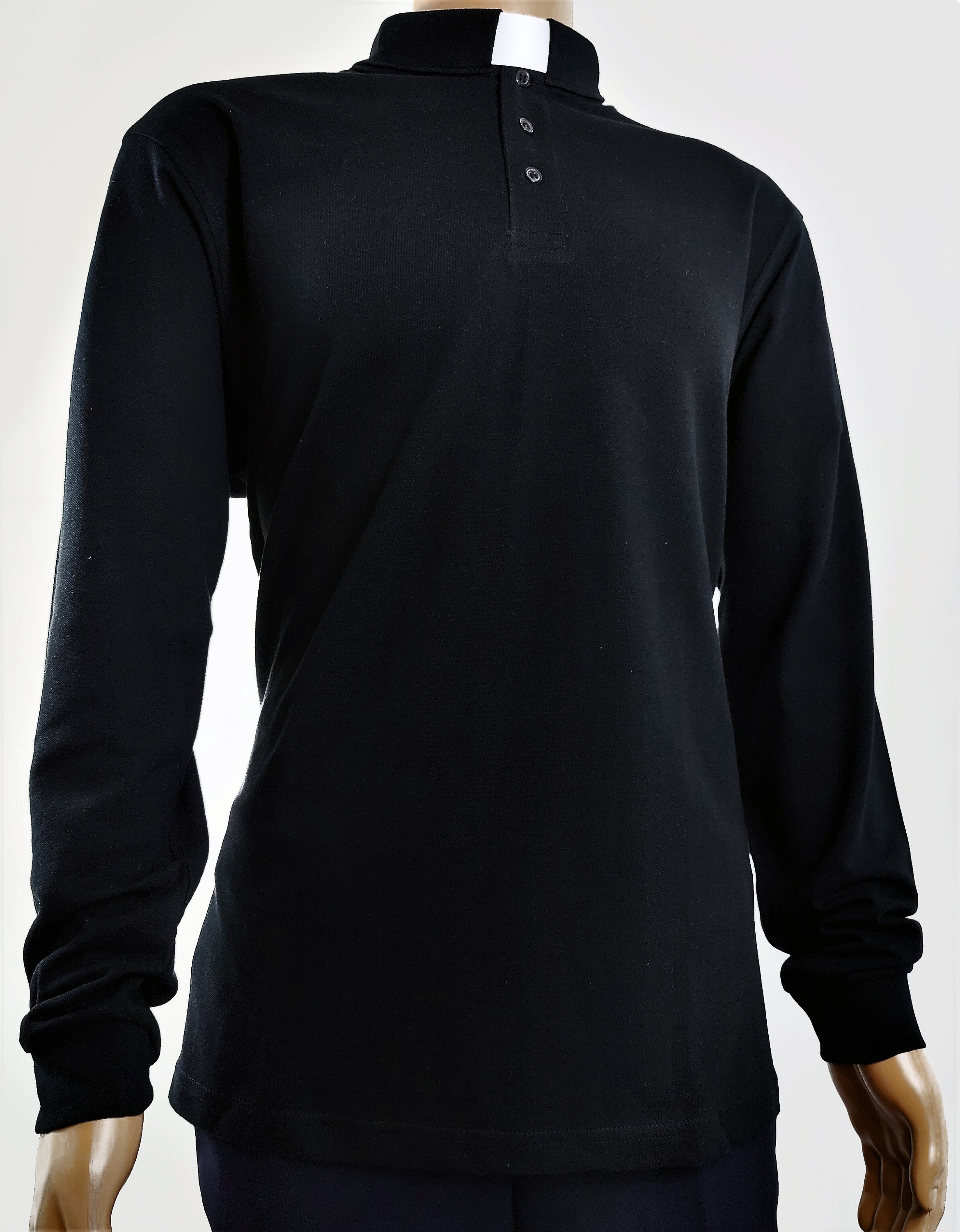 Mens Luxury LONG SLEEVED Cotton Tab Collar Clerical Polo - Etsy Canada