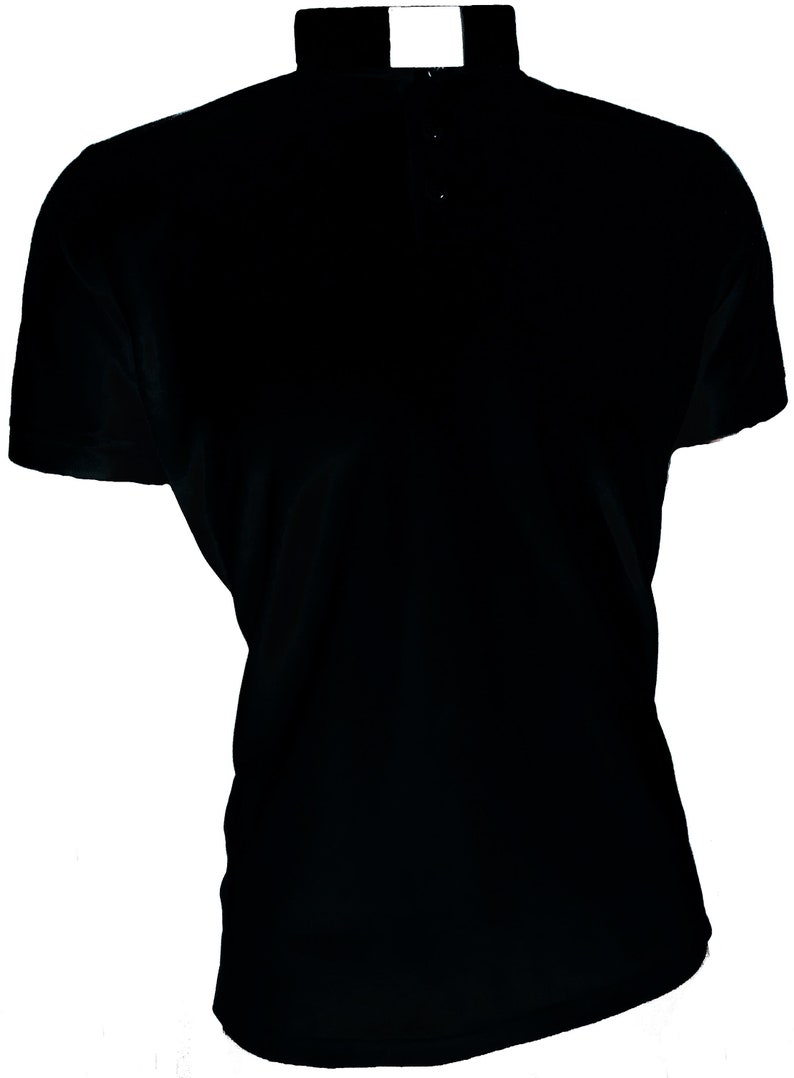Men’s CHAPLAIN Clerical Shirt / Clergy Shirt Polo Style (embroidered on ...